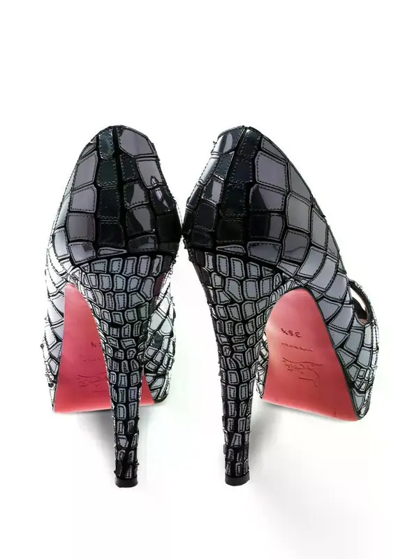 CHRISTIAN LOUBOUTIN 130mm Crocodile-embossed Pumps