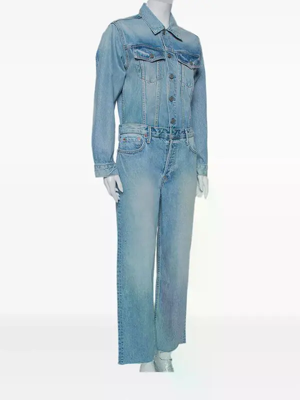 GRLFRND Denim Jumpsuit - Blue