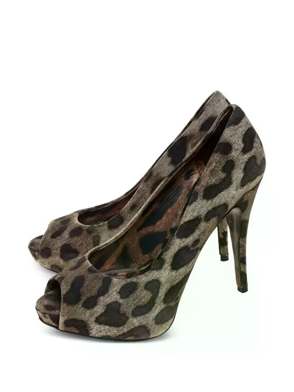 Dolce & Gabbana 115mm Leopard-print Sandals