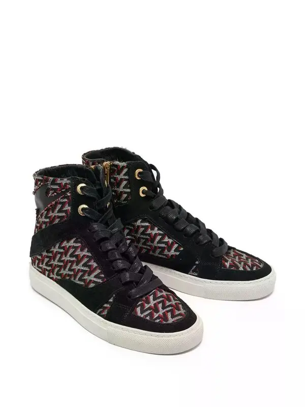 Zadig&Voltaire All-over Logo Lace-up Sneakers