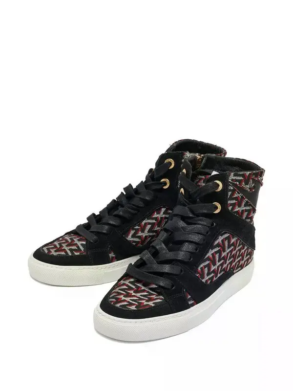Zadig&Voltaire All-over Logo Lace-up Sneakers