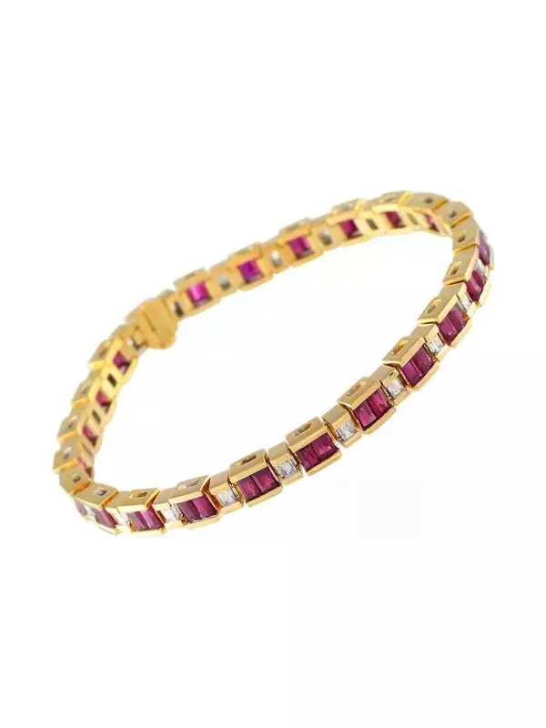 LB EXCLUSIVE 18k Yellow Diamond And Ruby Bracelet - Gold