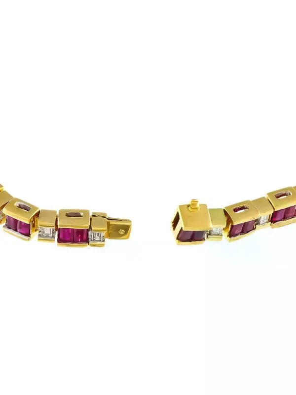 LB EXCLUSIVE 18k Yellow Diamond And Ruby Bracelet
