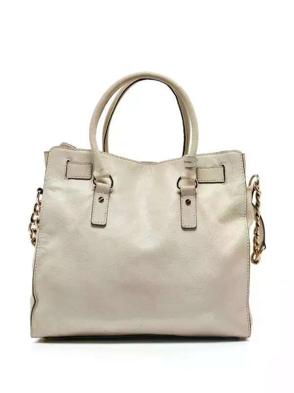 Michael Kors Padlock Leather Tote Bag