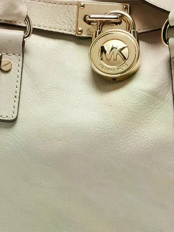 Michael Kors Padlock Leather Tote Bag