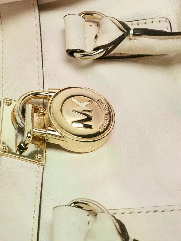 Michael Kors Padlock Leather Tote Bag