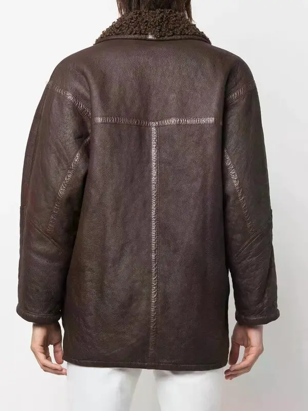 A.N.G.E.L.O. VINTAGE CULT 1980s Shearling-lined Leather Coat