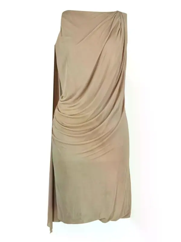 Versace Draped Round-neck Dress