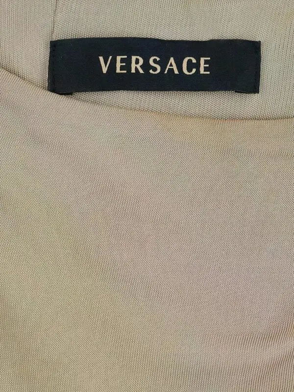 Versace Draped Round-neck Dress