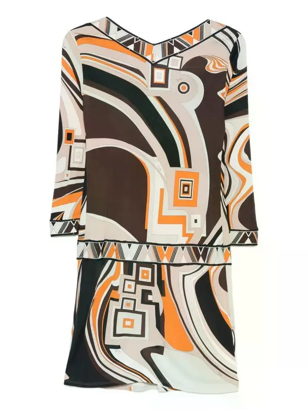 Emilio Pucci 2000s Geometric-print Dress