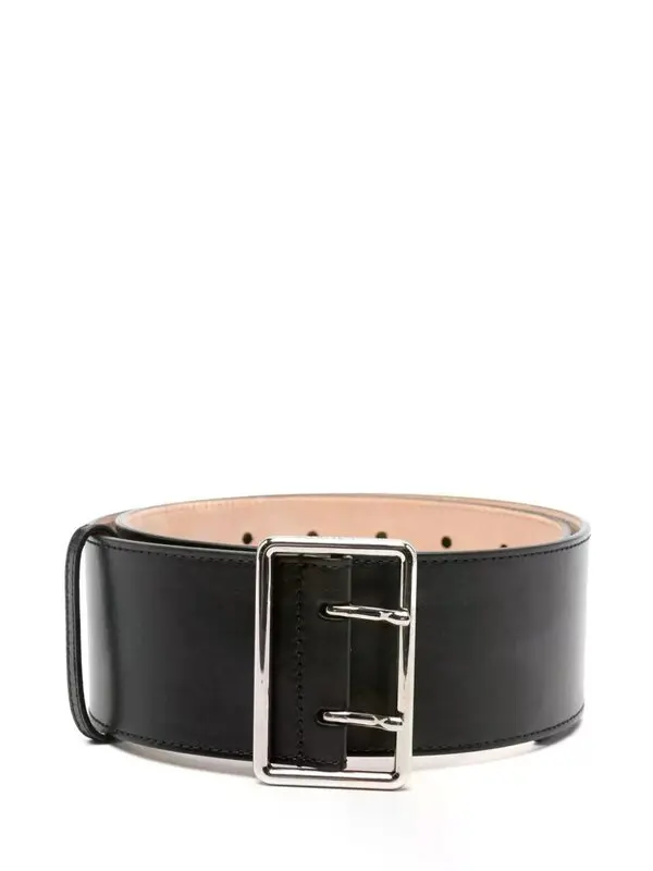 Alexander McQueen Leather Belt - Black