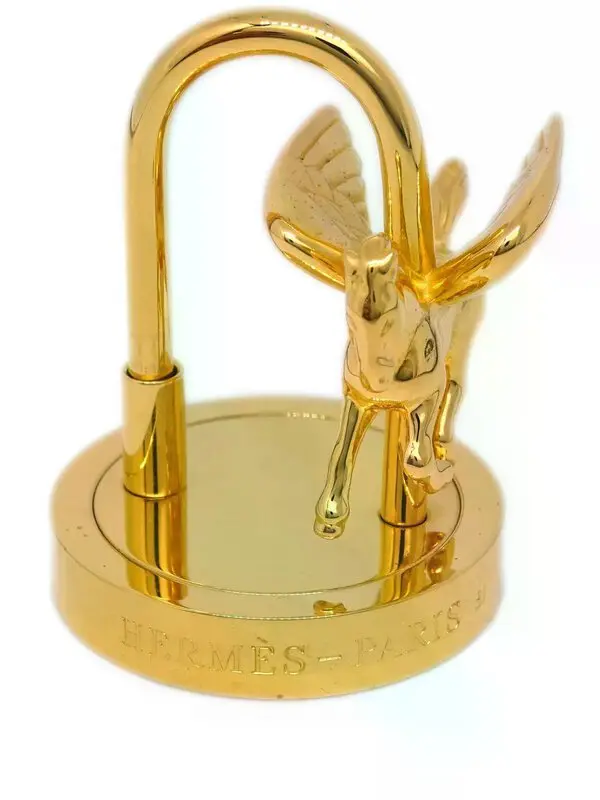 Hermès 2007 Pegasus Cadena Charm - Gold