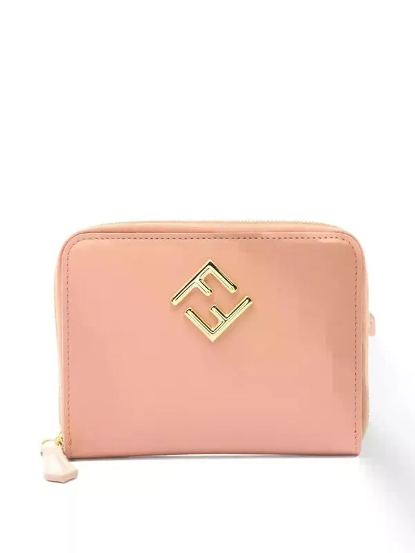 Fendi 20s Ff Diamonds Zip-fastening Wallet - Pink