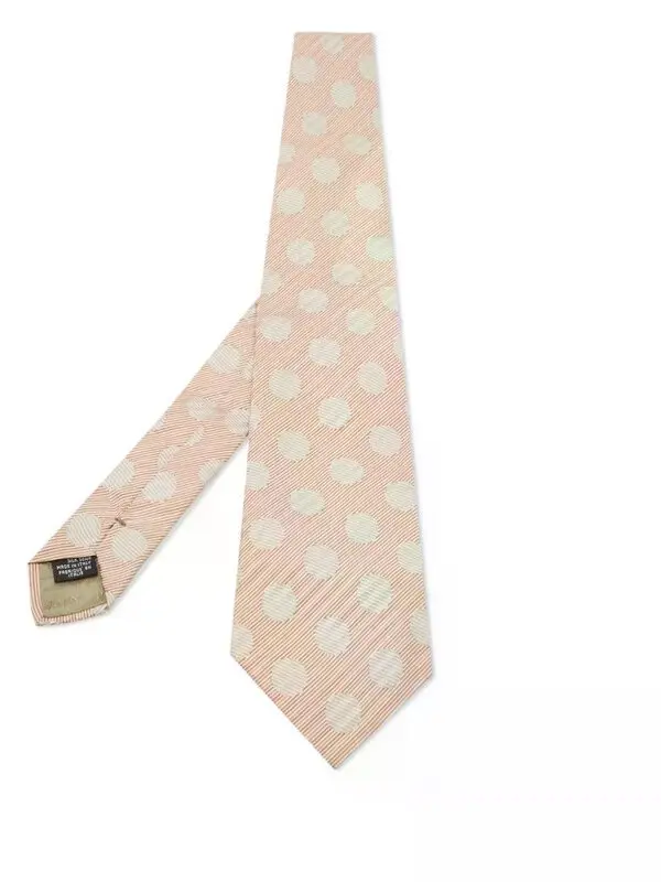 Giorgio Armani Silk Polka Dot Tie - Pink