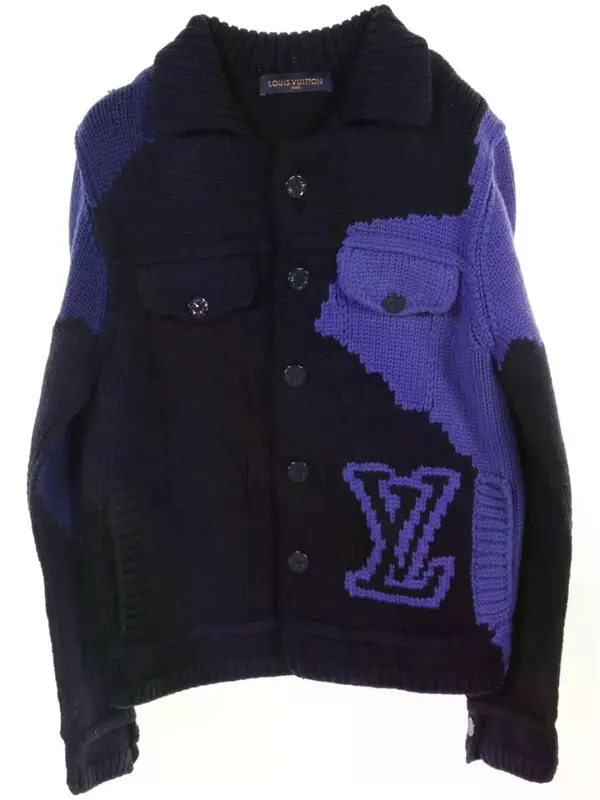 LOUIS VUITTON 2010s Patterned-intarsia Cardigan