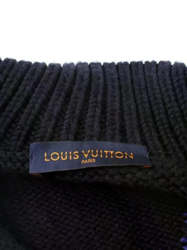LOUIS VUITTON 2010s Patterned-intarsia Cardigan