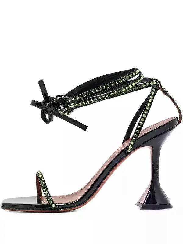 Amina Muaddi 95mm Crystal-embellished Sandals