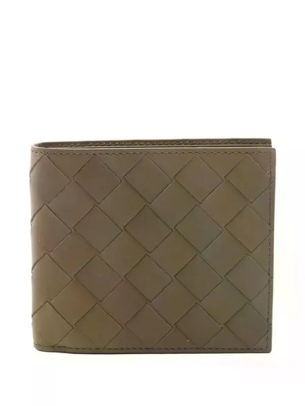 Bottega Veneta 2020s Intrecciato Leather Wallet - Green