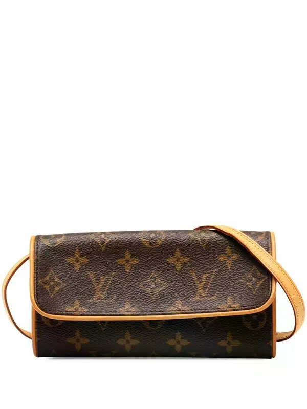 LOUIS VUITTON Monogram Pochette Twin Pm Crossbody Bag