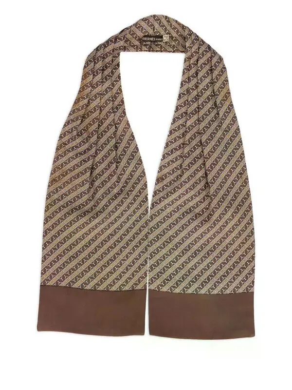 Hermès Silk Scarf - Brown