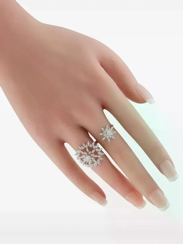 Hearts On Fire 18k White Gold Aerial Diamond Ring