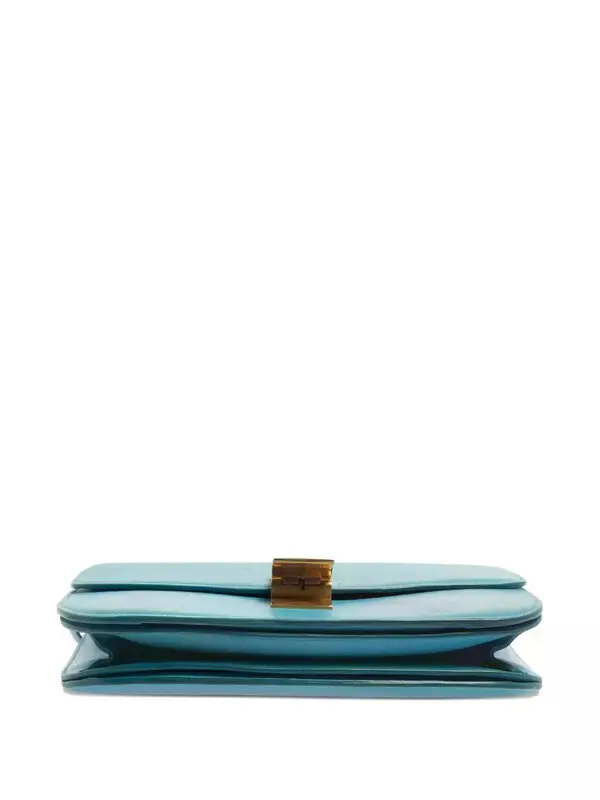 Celine Classic Box Leather Shoulder Bag - Blue