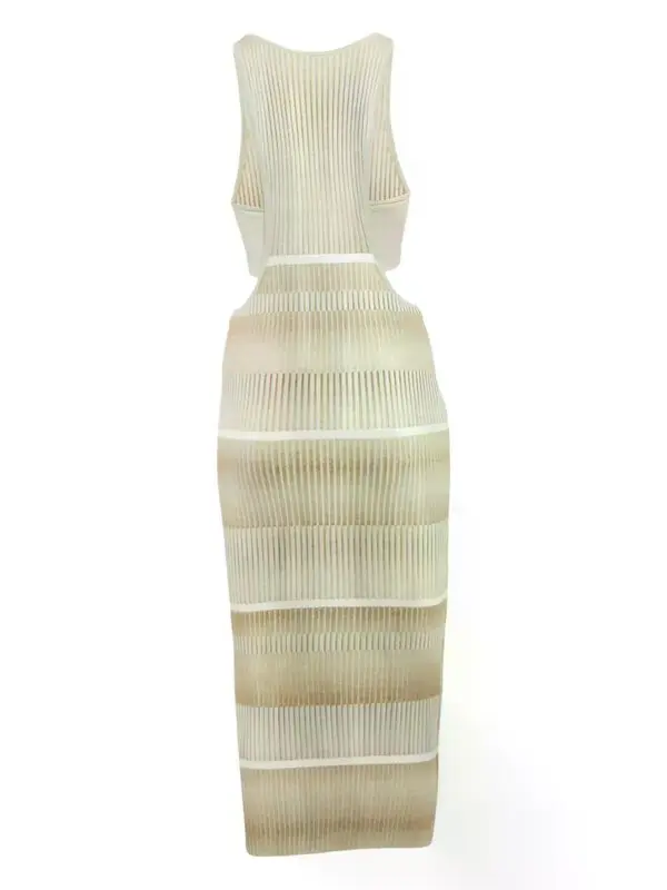 Simkhai Ribbed Knit Cutout Midi Dress