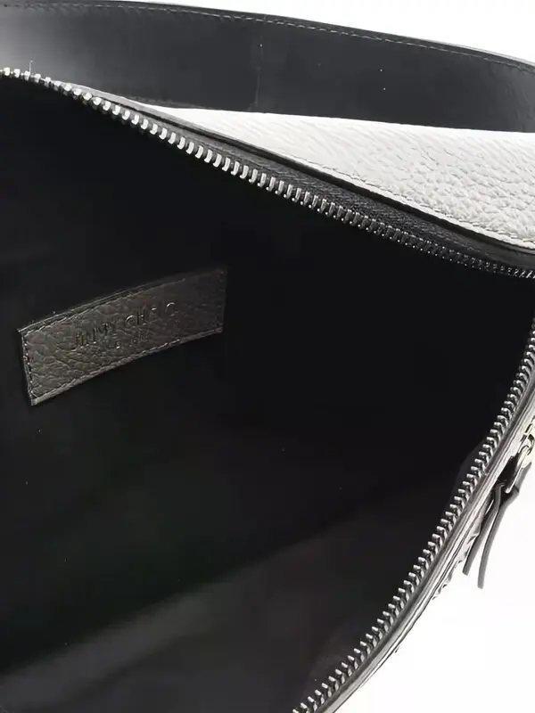 JIMMY CHOO Grey Leather Belt Bag