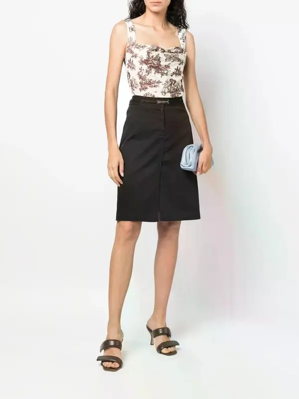 Dolce & Gabbana 1990s Logo-plaque A-line Skirt