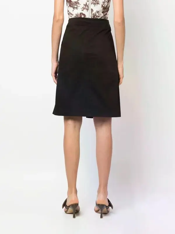 Dolce & Gabbana 1990s Logo-plaque A-line Skirt