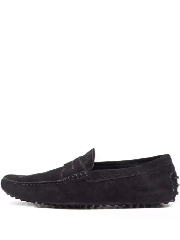 TOD'S Suede Loafers - Black