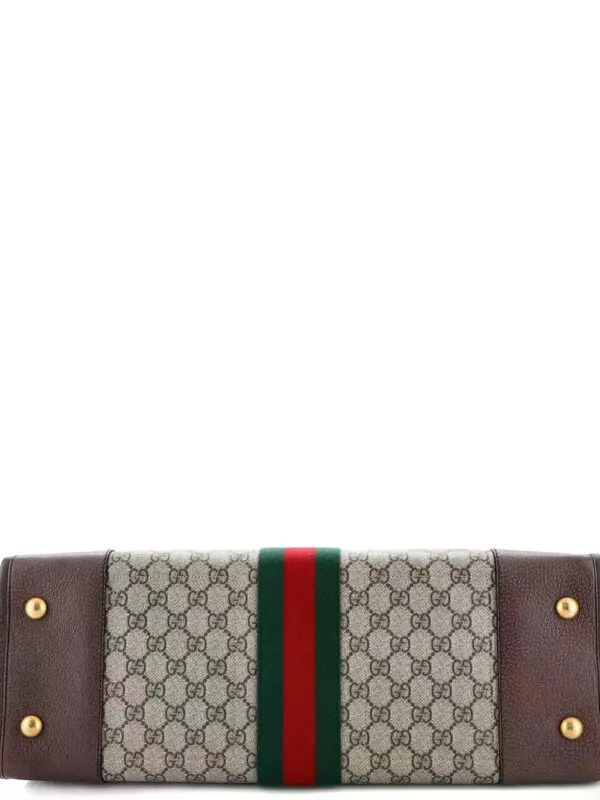 Gucci Ophidia Cut Out Handle Gg Coated Canvas Large Tote Bag - Neutrals