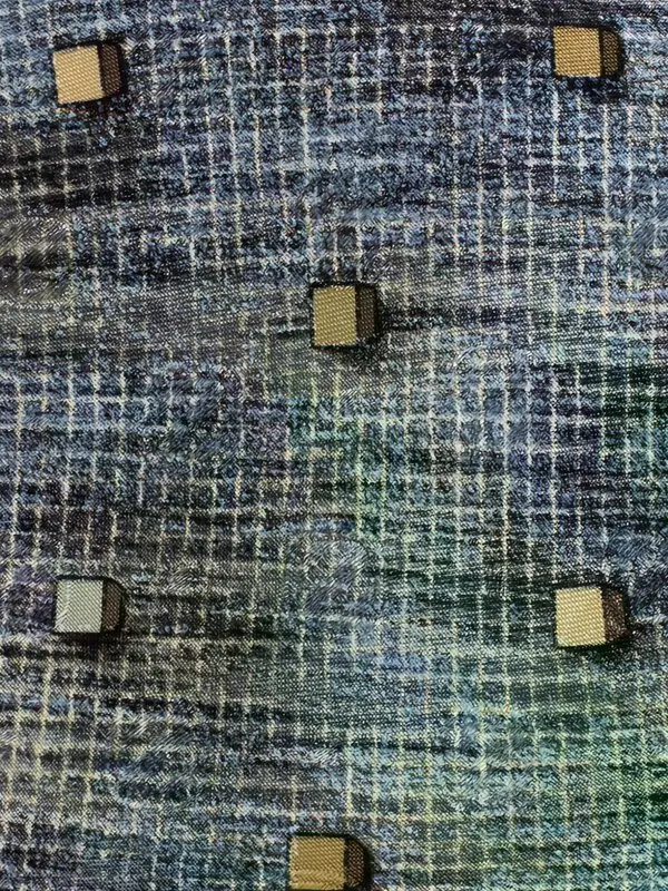 Ermenegildo Zegna Cube-pattern Silk Tie