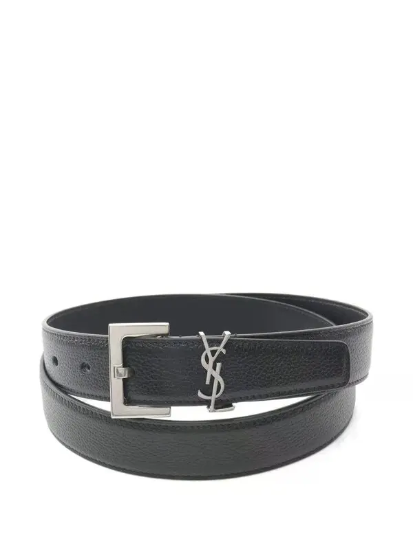 Saint Laurent Pre-owned 2020 Cassandre Belt - Black
