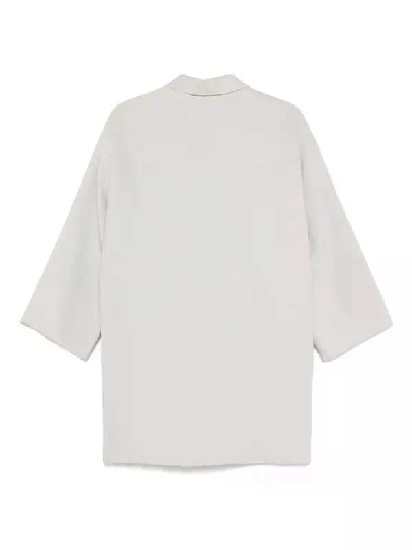 Versace 2000s Brushed-finish Coat
