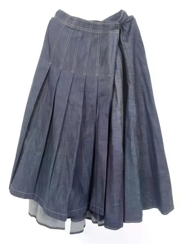 Dior 2010s Denim Wrap Skirt