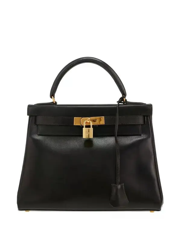 Hermès 1995 Kelly 28 Tote Bag - Black