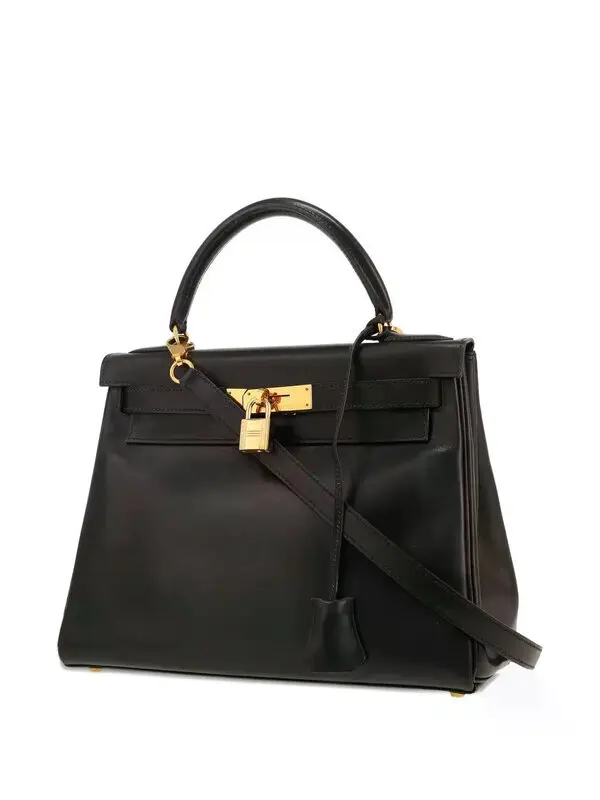 Hermès 1995 Kelly 28 Tote Bag - Black