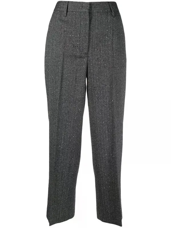 Prada 2010s Cropped Tailored Trousers