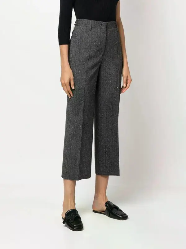 Prada 2010s Cropped Tailored Trousers