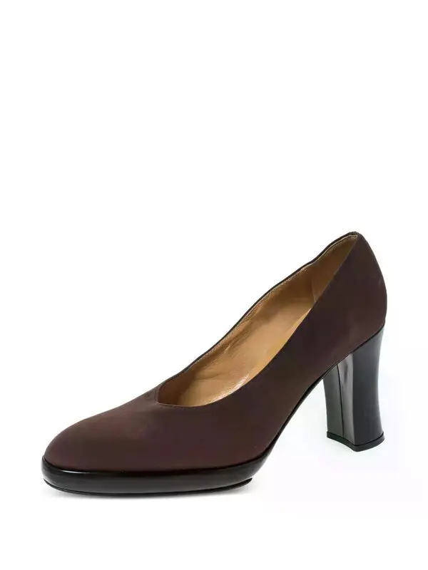 Casadei Suede Platform Pumps