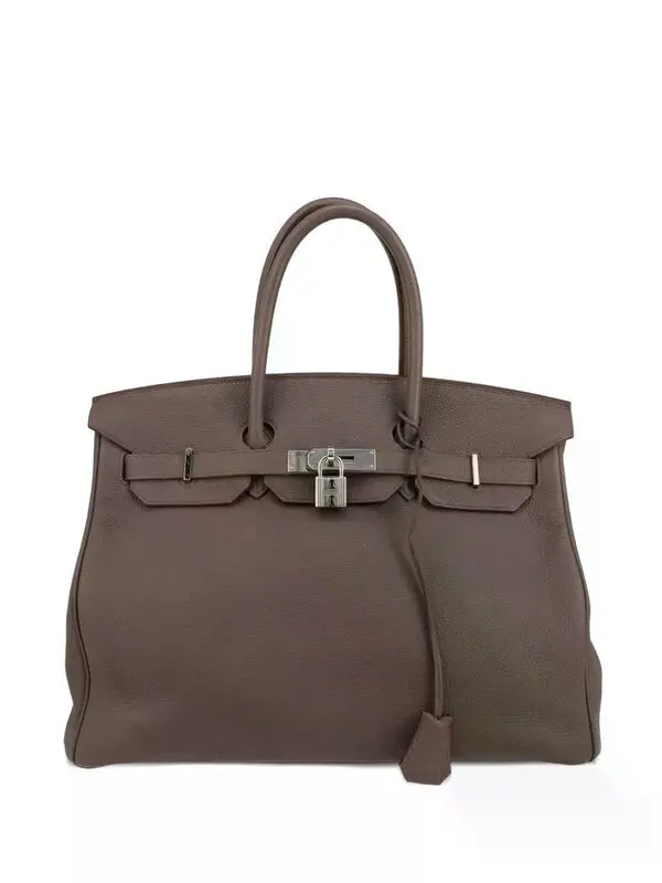 Hermès 2014 Birkin 35 Togo Leather Handbag - Grey