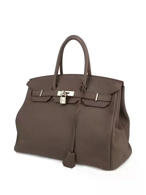 Hermès 2014 Birkin 35 Togo Leather Handbag - Grey