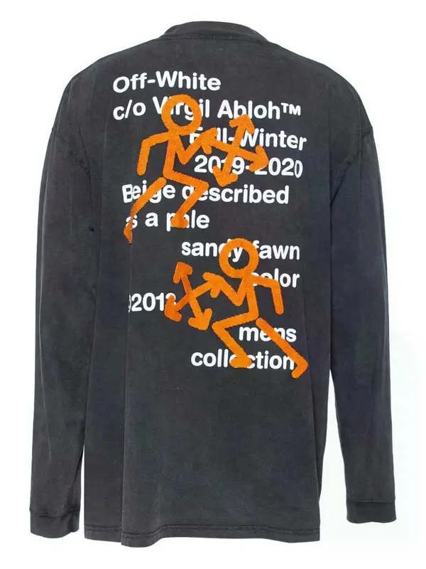 Off-White Pictogram-print Long-sleeve Top
