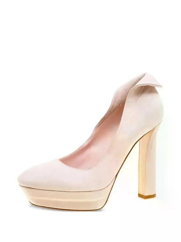 Bottega Veneta 120mm Suede Platform Pumps