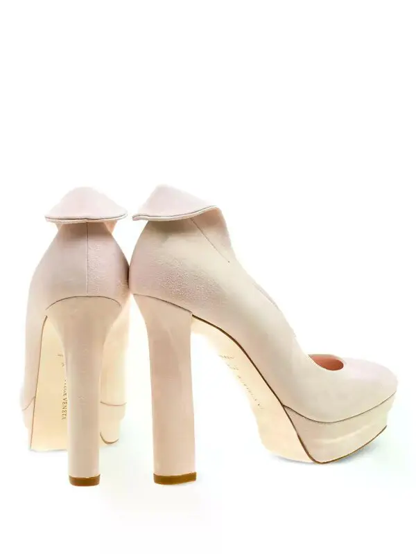 Bottega Veneta 120mm Suede Platform Pumps
