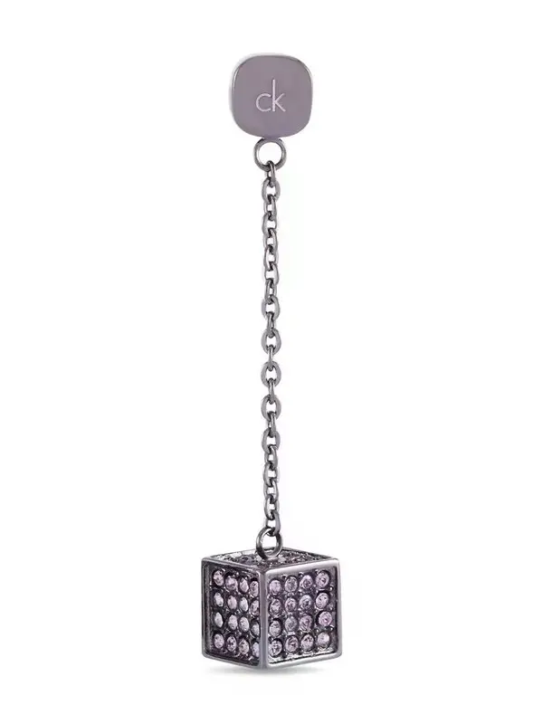 Calvin Klein Tone Crystal Embellished Drop Earrings