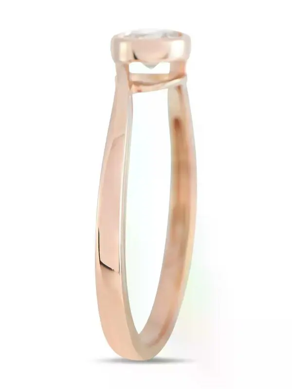 LB EXCLUSIVE 14k Rose Gold Diamond Solitaire Ring