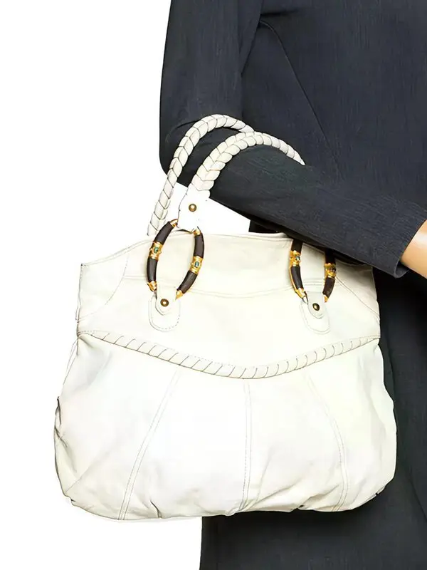 Valentino Garavani Leather Braided Handbag