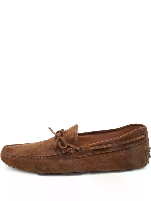 TOD'S Suede Boat Shoes - Brown
